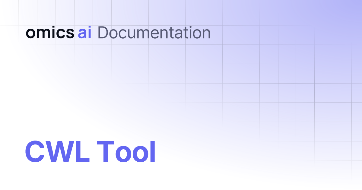 CWL Tool | Documentation