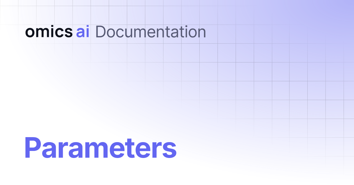 Parameters | Documentation