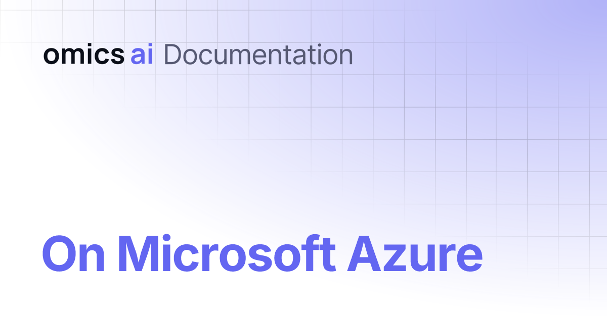 On Microsoft Azure | Documentation
