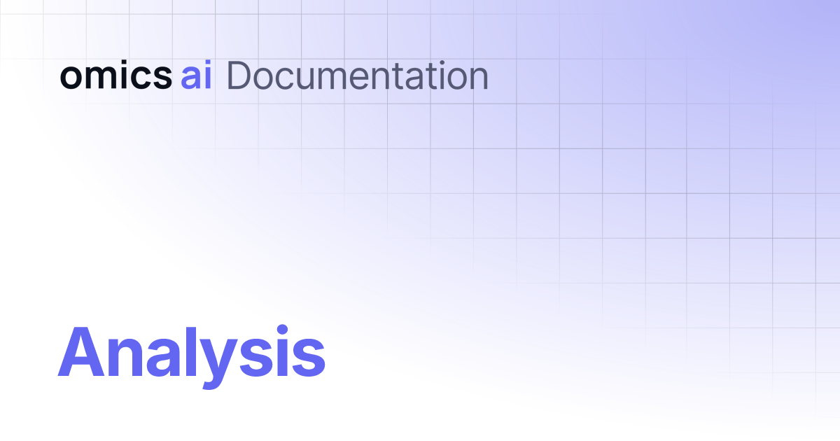 Analysis | Documentation